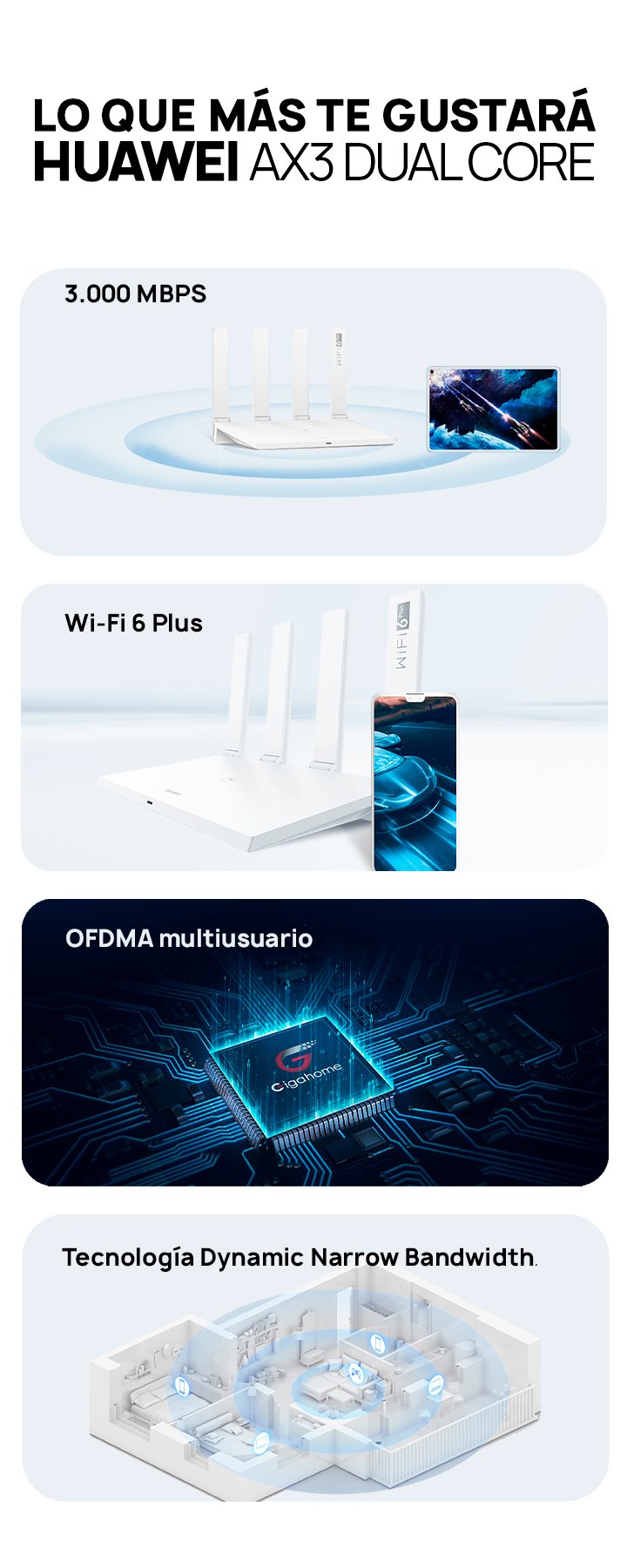 Comprar HUAWEI WiFi AX3 Quad-core - Router - HUAWEI CL