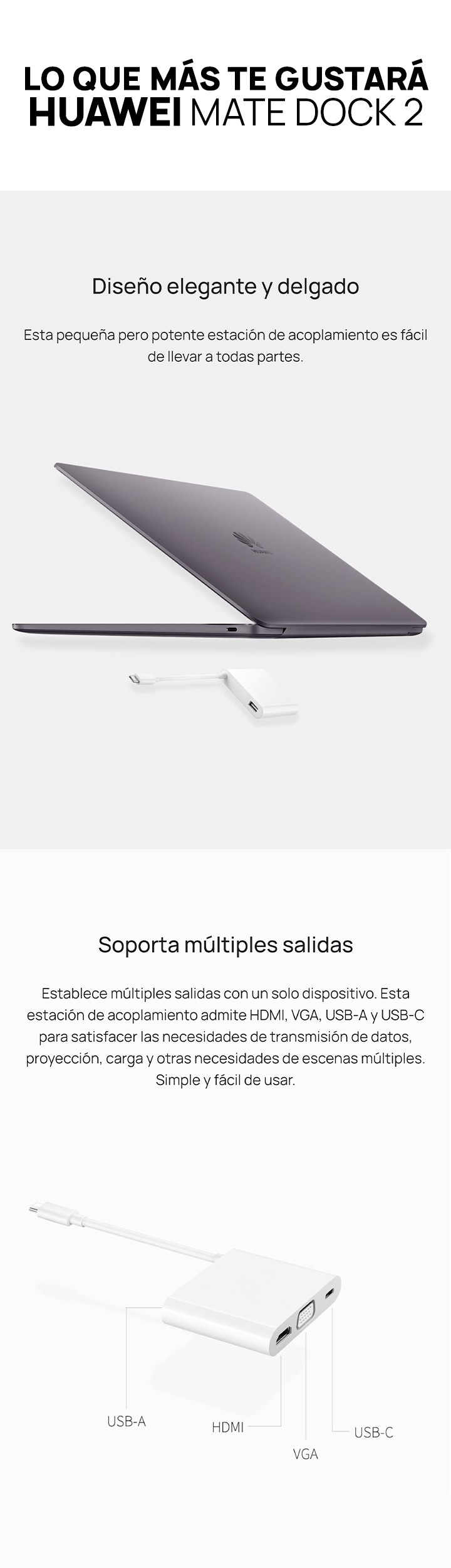 Compra Mate Dock 2 - Accesorios - Huawei Store (Chile)
