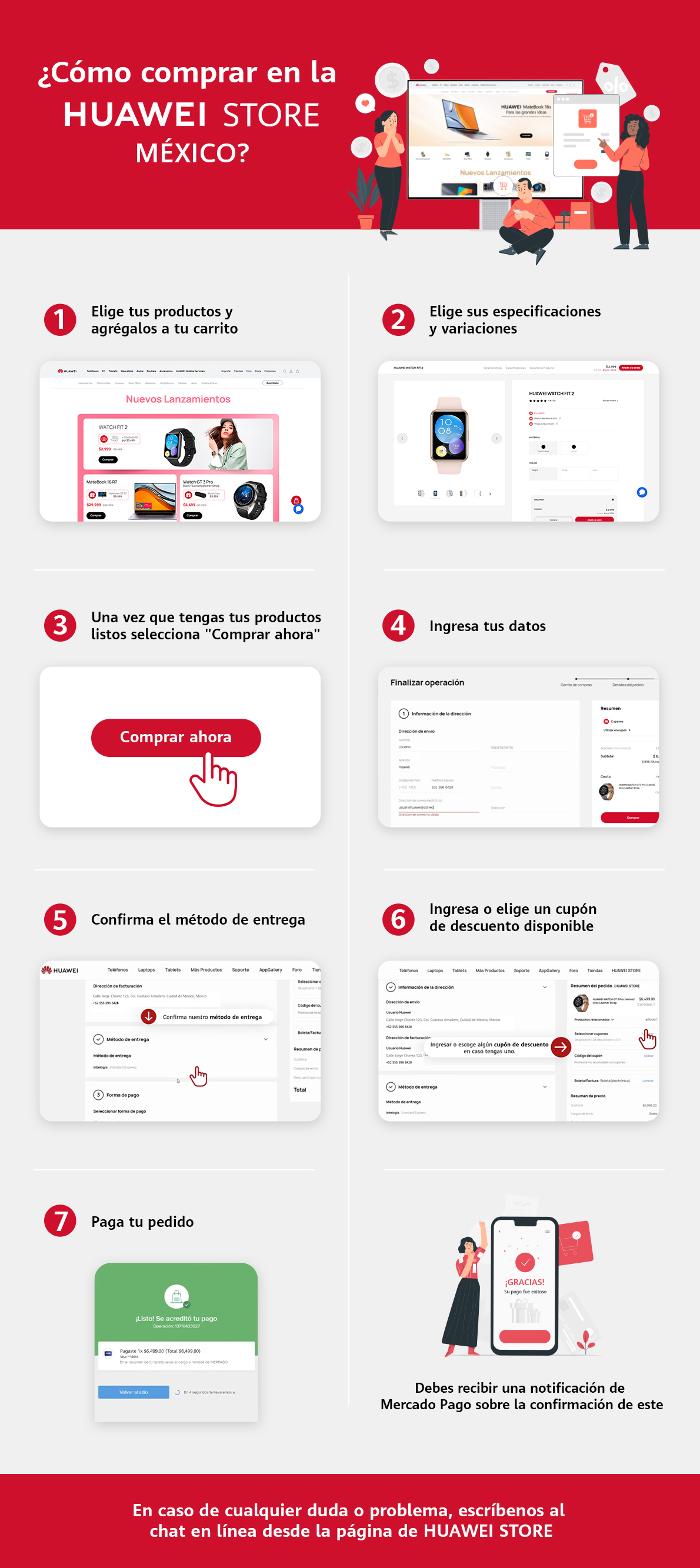 Cómo comprar en HUAWEI Store