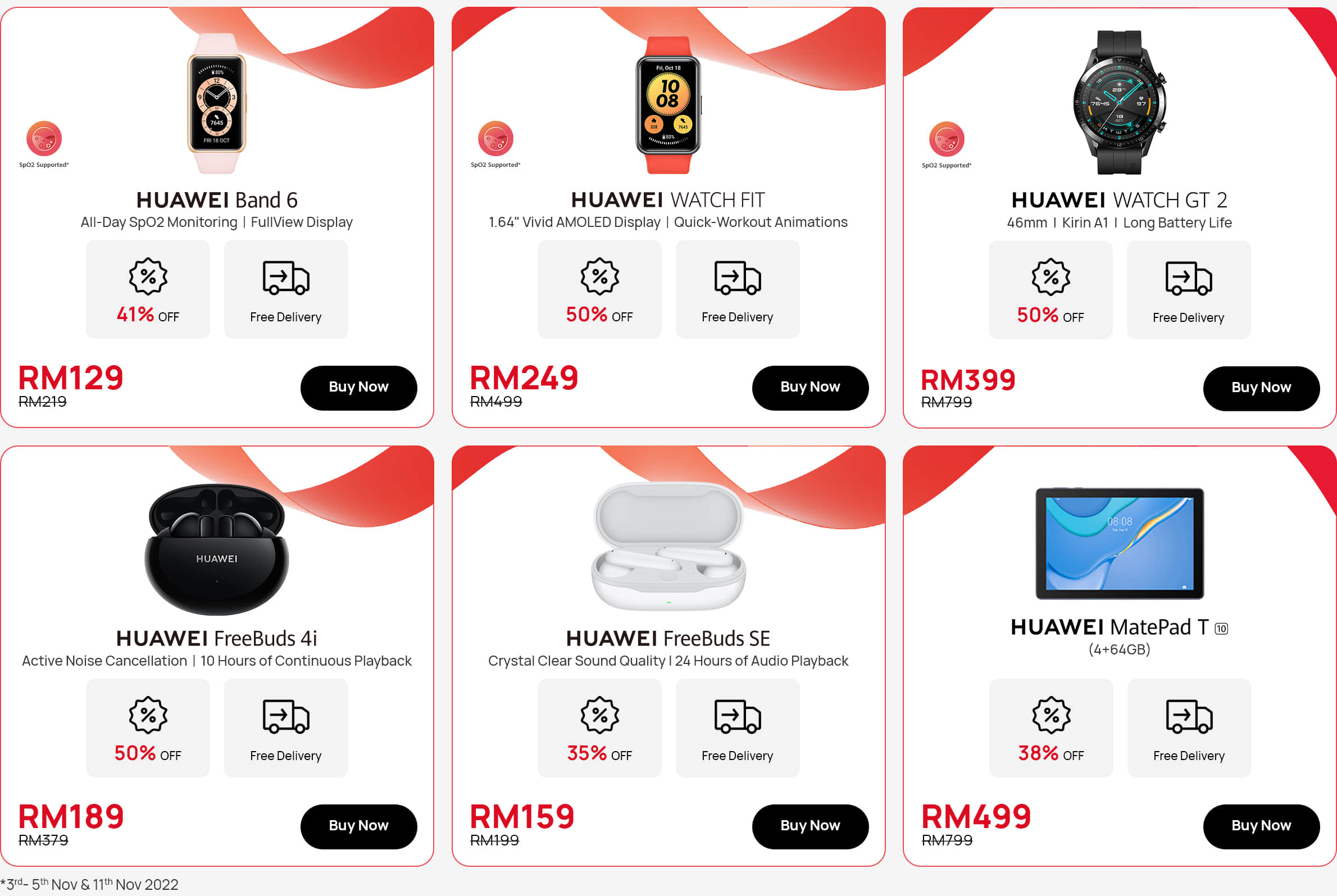 11.11 Sale 2022 - Up to 50% off I HUAWEI Malaysia