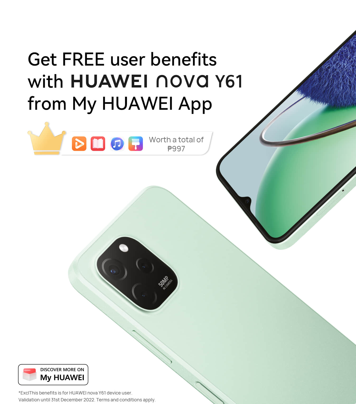 Explore HMS Ecosystem On HUAWEI nova Y61
