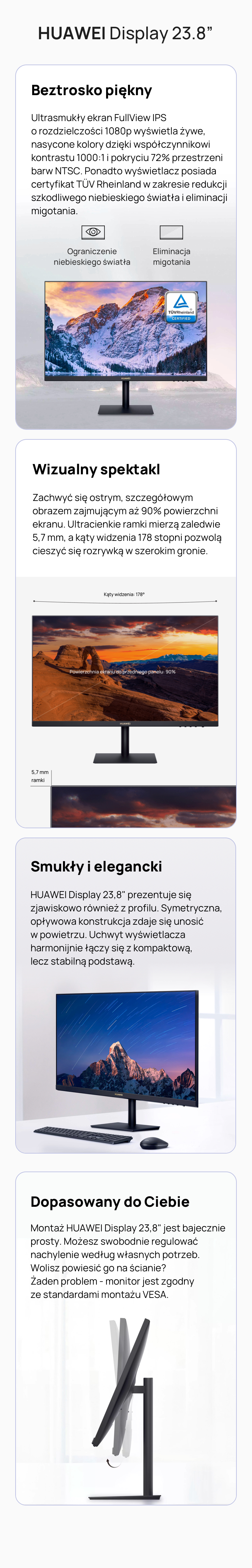 Monitor HUAWEI Display 23,8 | Huawei Store (PL)