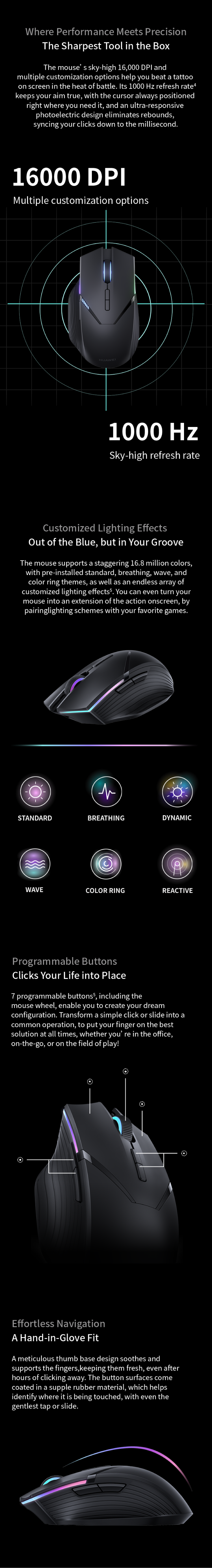 Buy HUAWEI GT Wireless Mouse - HUAWEI Store (KSA)