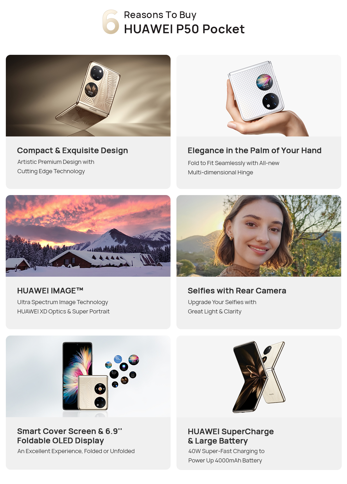 Buy HUAWEI P50 Pocket Folding Smartphone - HUAWEI Store (KSA)