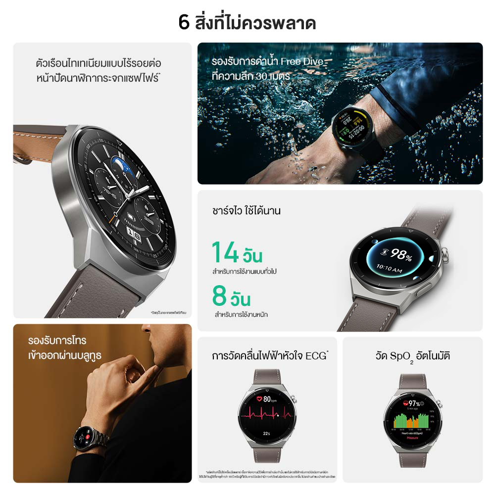 ซื้อ HUAWEI WATCH GT 3 Pro Titanium - HUAWEI ประเทศไทย