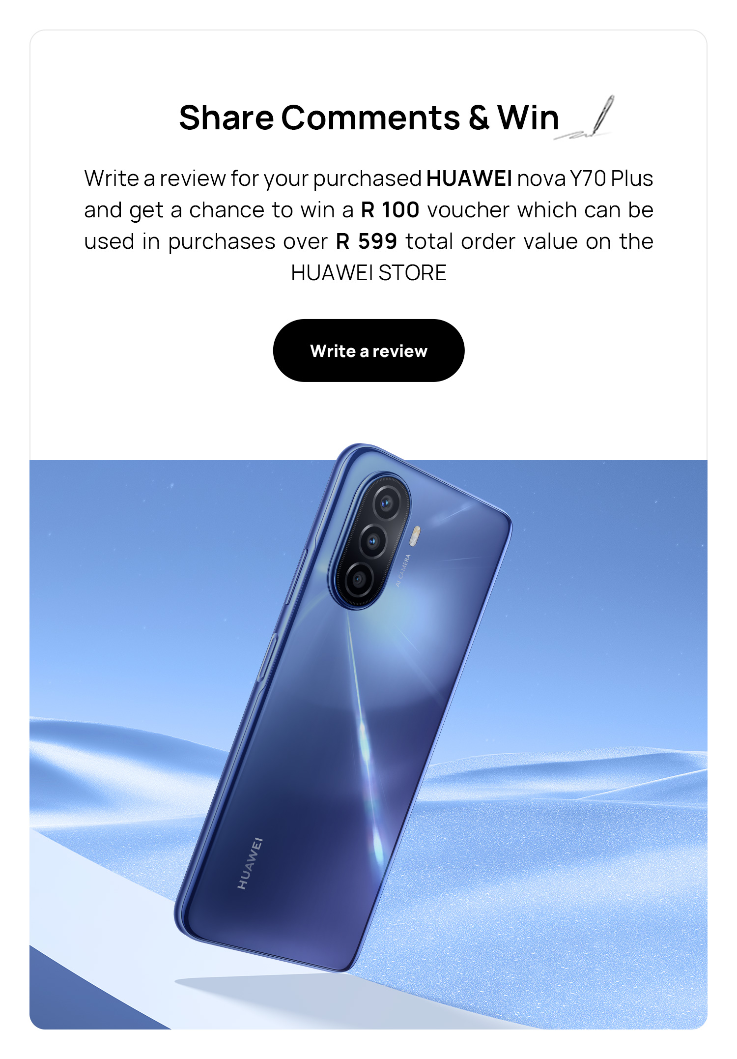 Buy HUAWEI nova Y70 Plus & Super Bundle - HUAWEI Store (ZA)