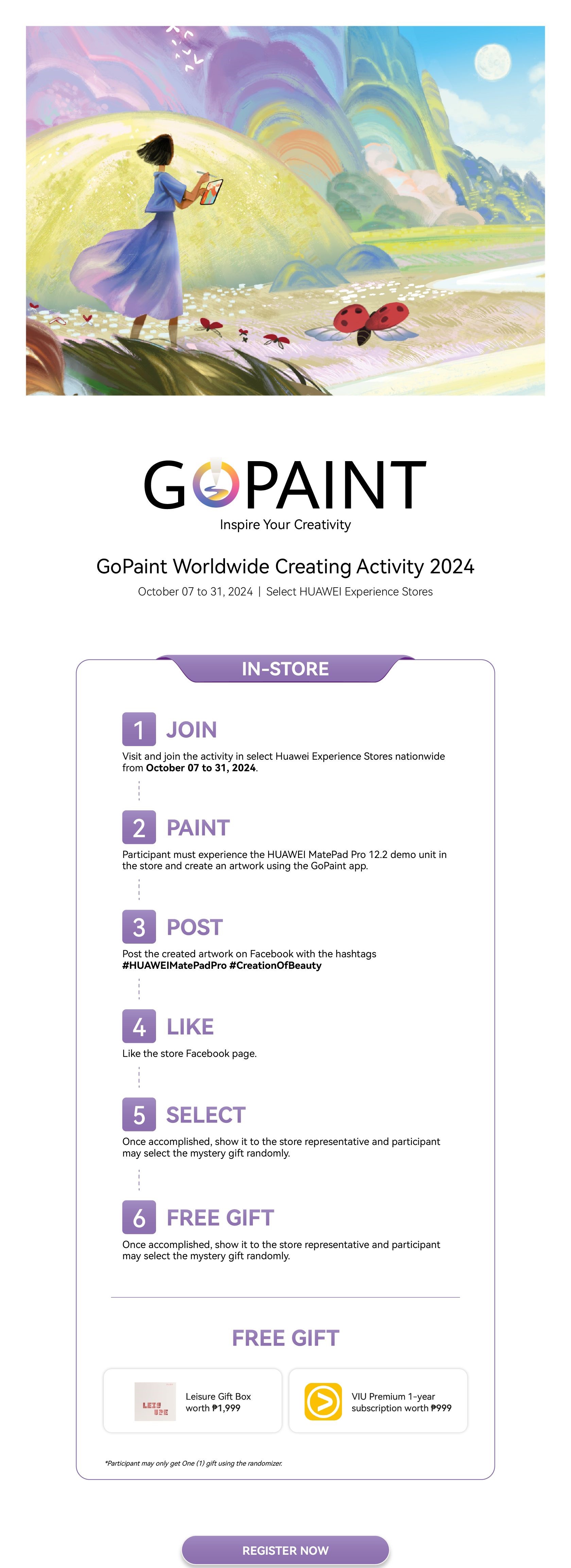 GoPaint Inspire Your Creativity Detail Page
