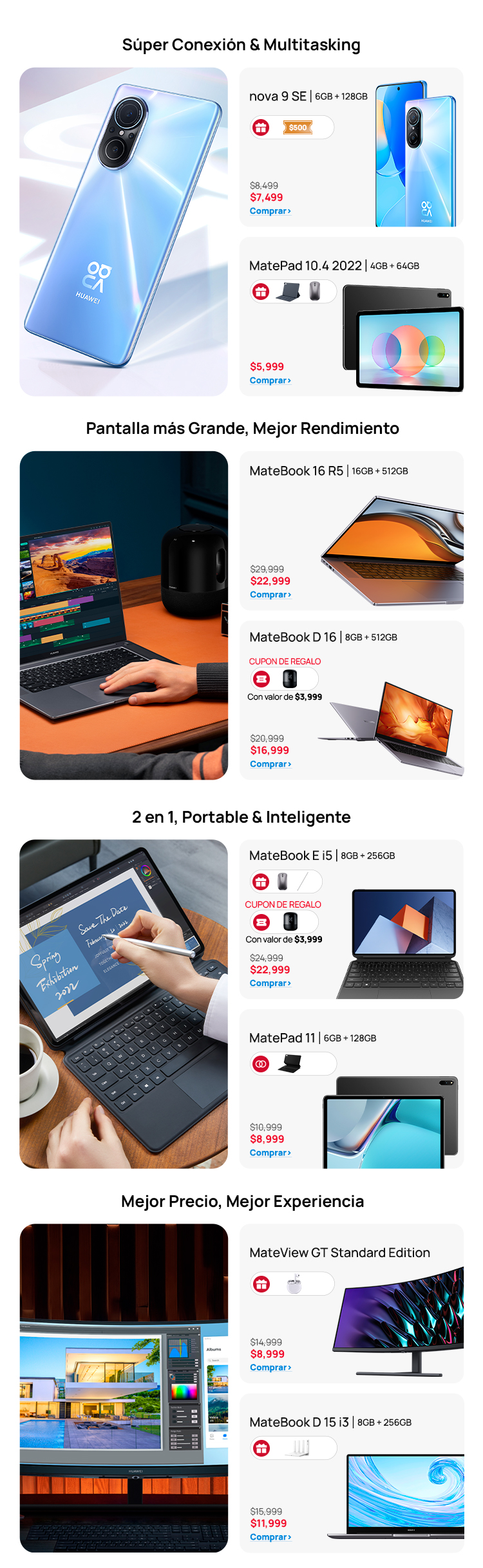 HUAWEI Store México - Actividades y Descuentos Especiales