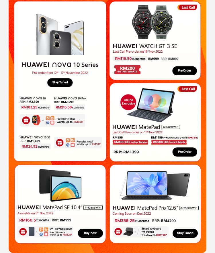 11.11 Sale 2022 - Up to 50% off I HUAWEI Malaysia