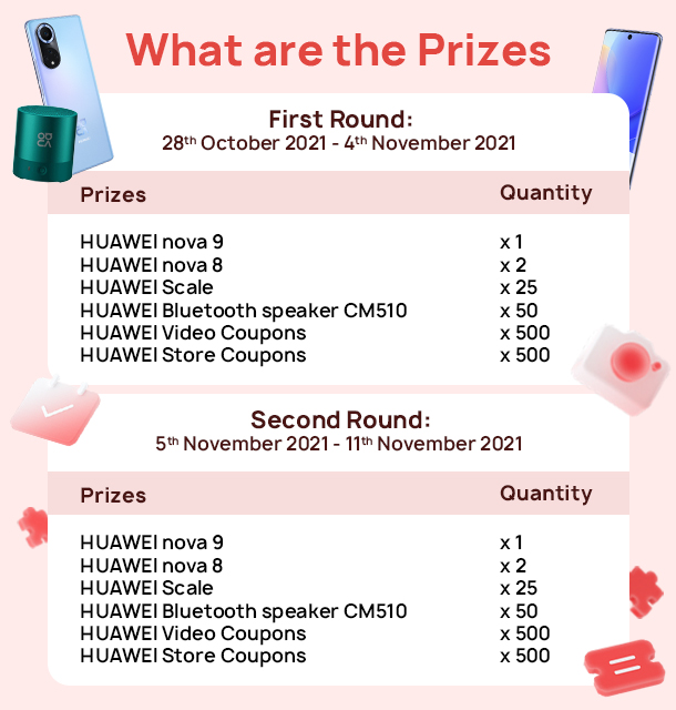 Join HUAWEI Carnival 2021 and Win Prizes