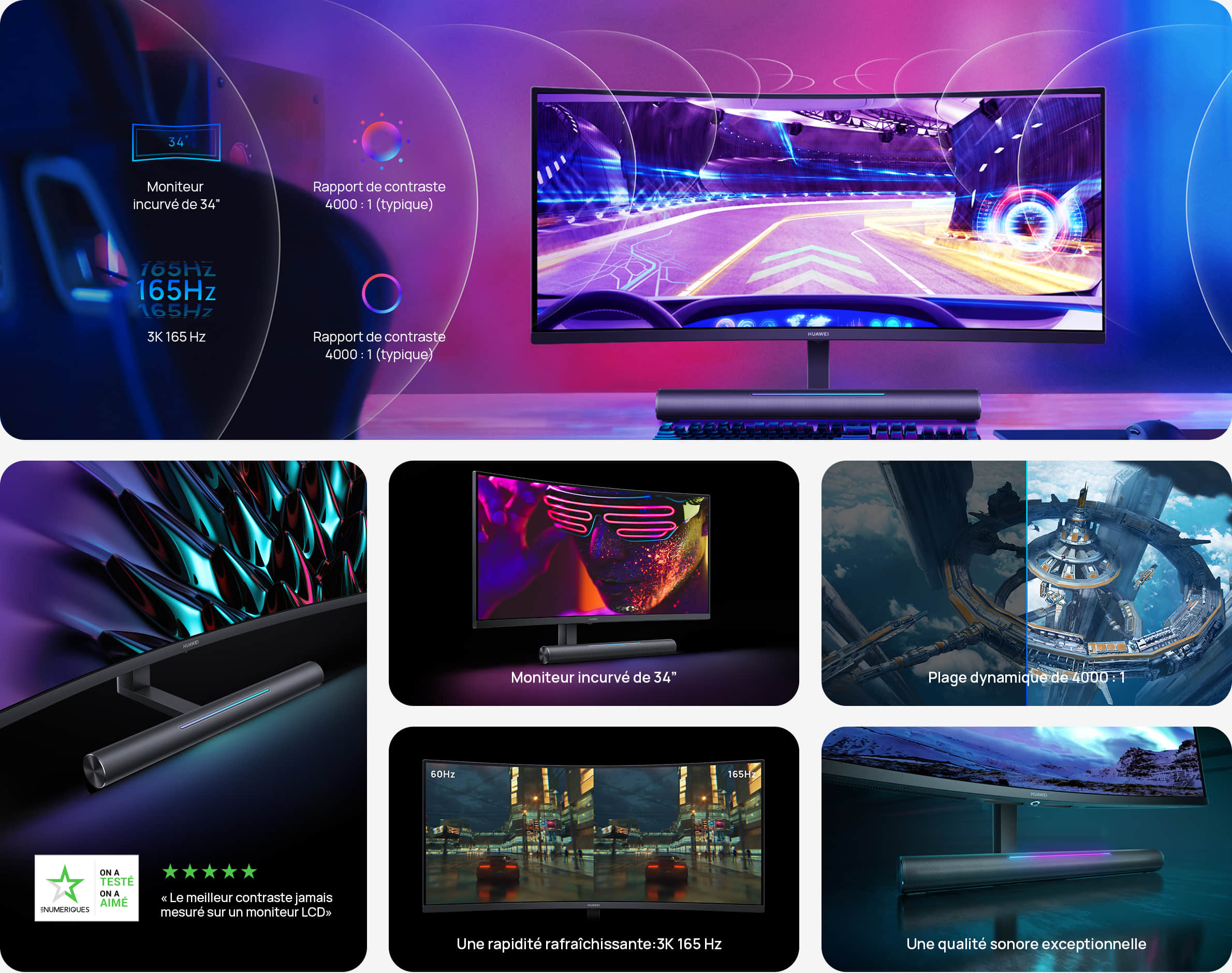 Écrans PC | Moniteurs: UHD, Incurvés | HUAWEI France